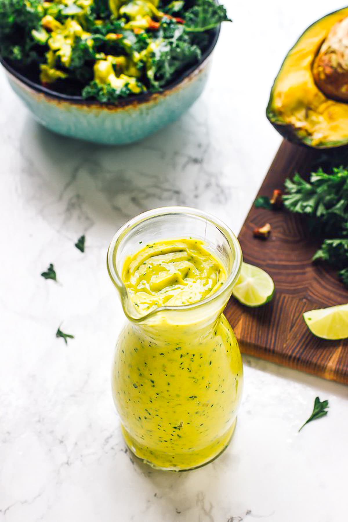 Creamy Avocado Dressing (Vegan) | Low Carb Vegan Recipes